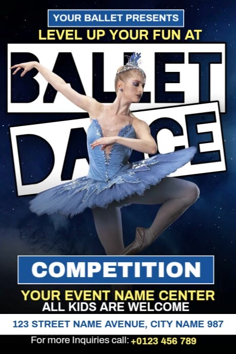 Ballet Dance Competition Template | PosterMyWall