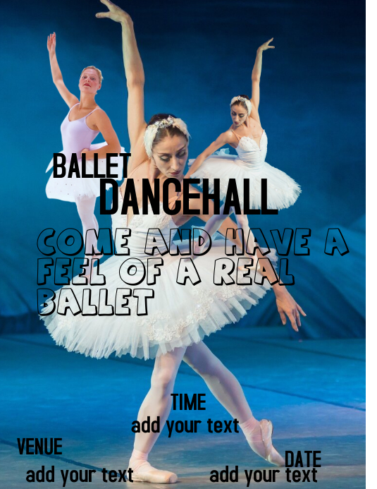 Panfleto De Balé Modelo | PosterMyWall