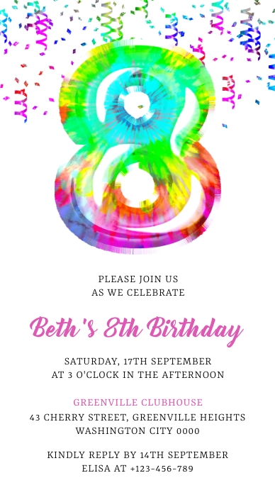 Balloon Birthday Invitation Template | PosterMyWall