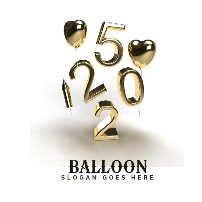 Balloon logo for 2025 Template | PosterMyWall