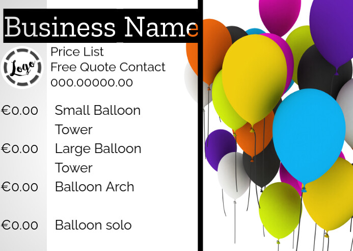 Balloons Business Template | PosterMyWall