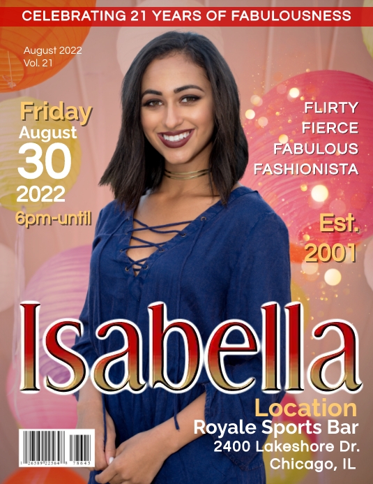 Copy of Balloons Extravaganza Magazine Style Birthday | PosterMyWall