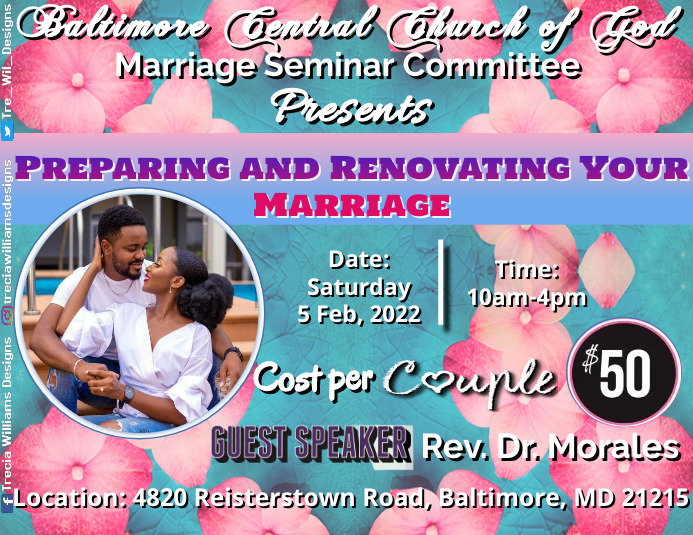 Baltimore Central Marriage Seminar | PosterMyWall