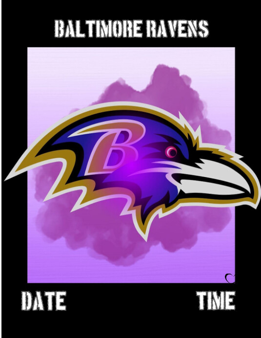 Copy of Baltimore Ravens Flyer (us Letter) | PosterMyWall