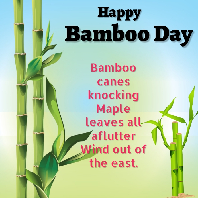 Bamboo day Template | PosterMyWall