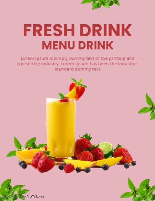 Banana Shop A6 Template | PosterMyWall