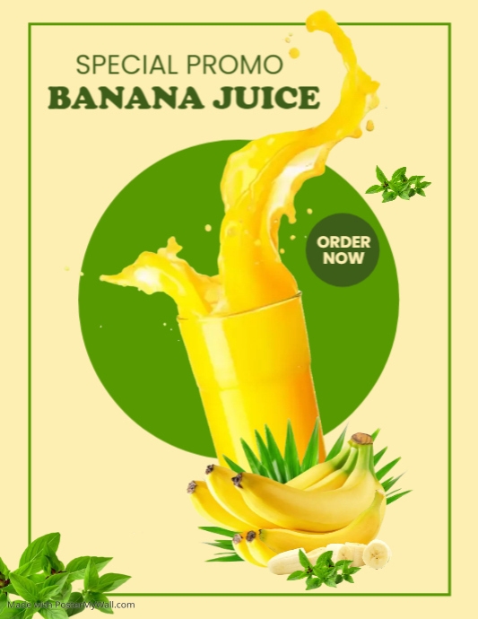 Copy of Banana Shop Flyer | PosterMyWall