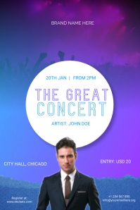 band concert flyer Template | PosterMyWall