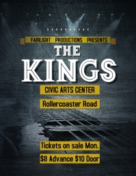 Vintage Indie Band Gig Flyer Template | PosterMyWall