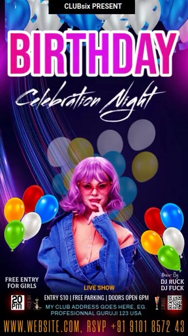 band/concert night advertisement, Template | PosterMyWall