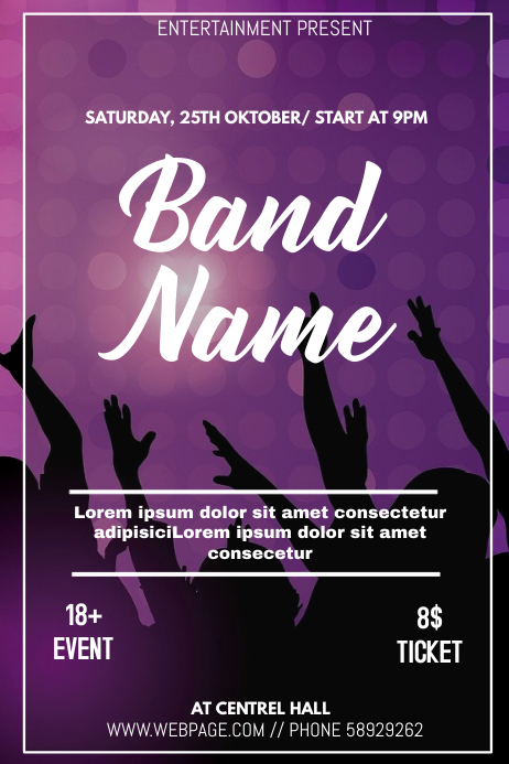 Copy of Band event flyer template | PosterMyWall