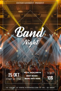 Band Flyer Template | PosterMyWall