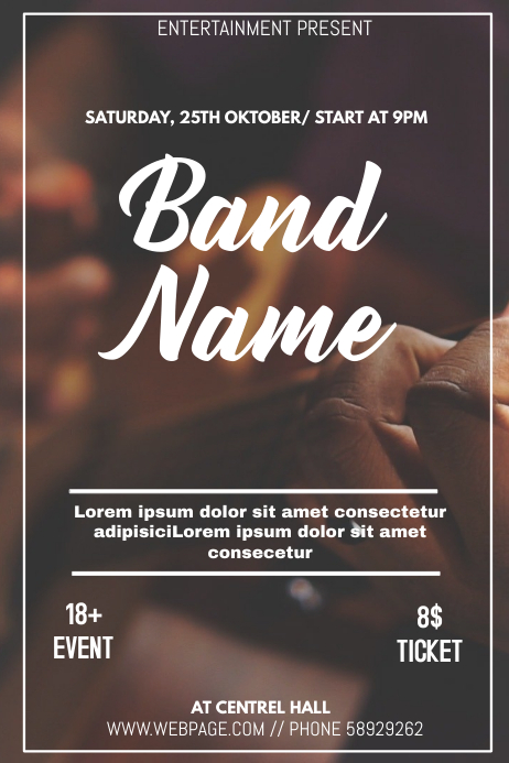 Copy of Band event flyer template | PosterMyWall