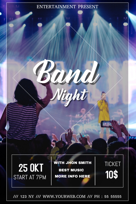 Band event flyer template | PosterMyWall