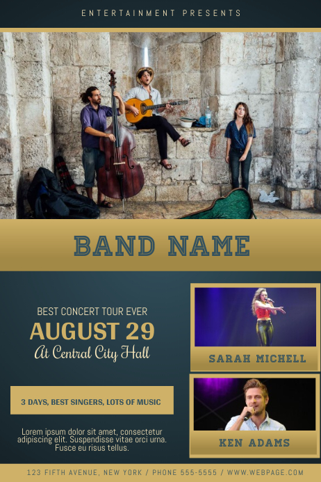 Copy of Band Event Flyer Template | PosterMyWall
