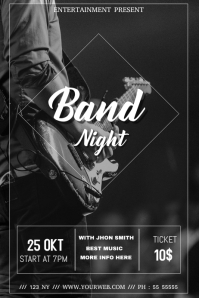 Music Band event flyer template | PosterMyWall