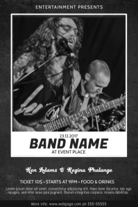 Vintage Band Flyer Template | PosterMyWall