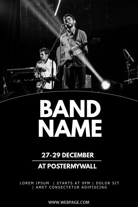 Copy of Band event party flyer template | PosterMyWall