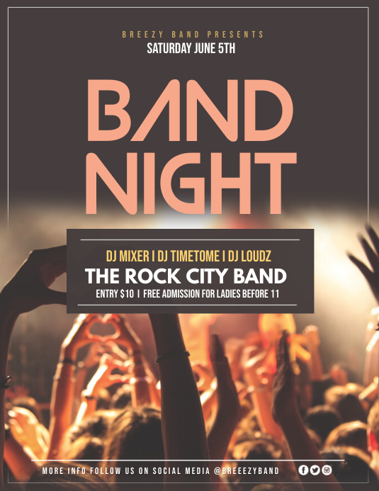 Band Night Template | PosterMyWall