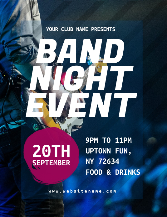 Band Night Event Flyer Template | PosterMyWall