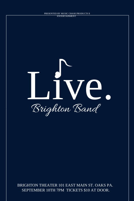 Band Template | PosterMyWall