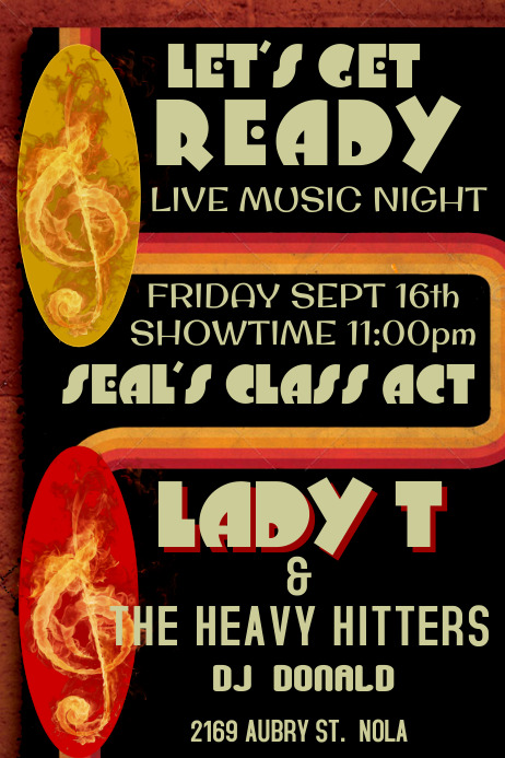 band flyer Template | PosterMyWall