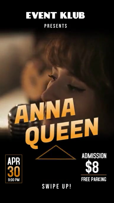 Band singer concert event instagram story ad Template | PosterMyWall