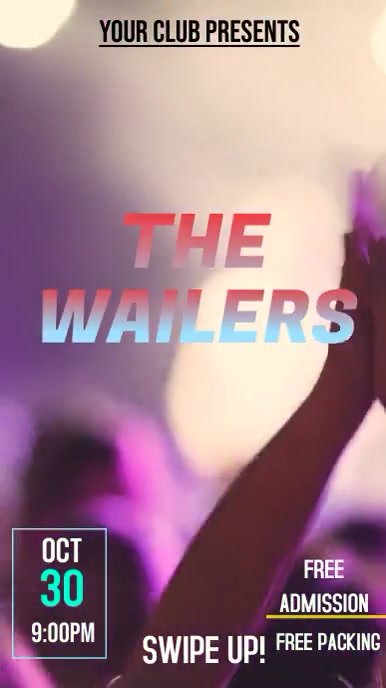 Band singer event video Template | PosterMyWall