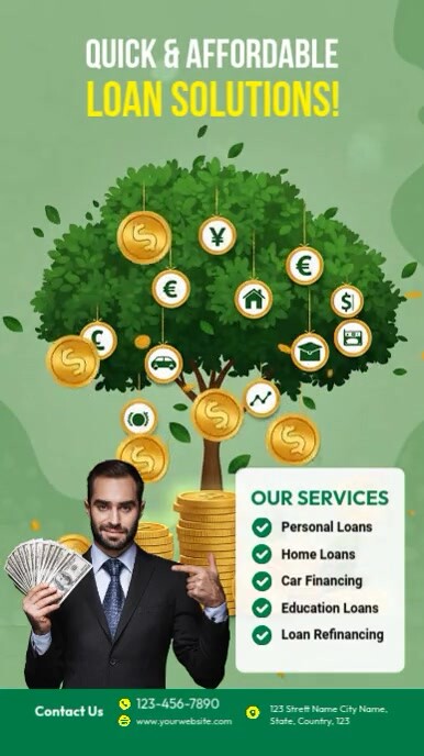 Copy of Bank Loan Service Template | PosterMyWall