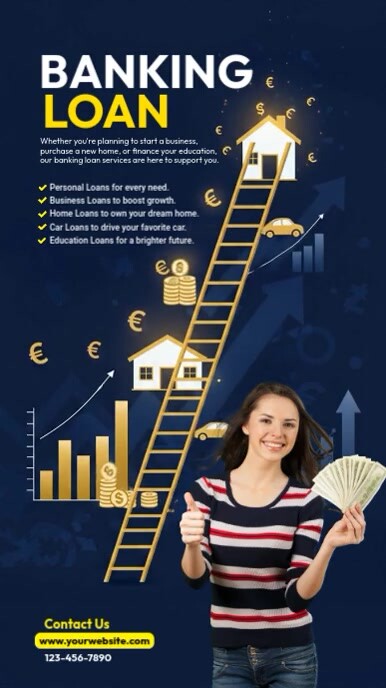 Copy of Bank Loan Service Template | PosterMyWall