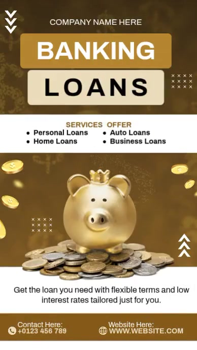Bank Loans Template | PosterMyWall