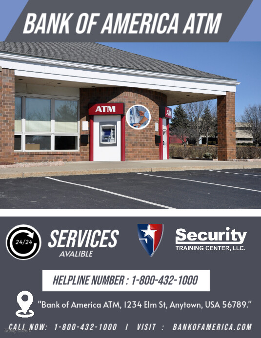 Bank of America ATM flyer, America ATM flyer Template | PosterMyWall