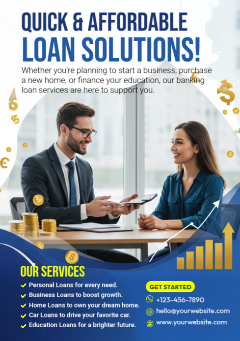 Banking Loan Template | PosterMyWall