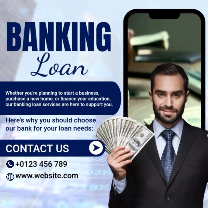 Banking Loan Template | PosterMyWall