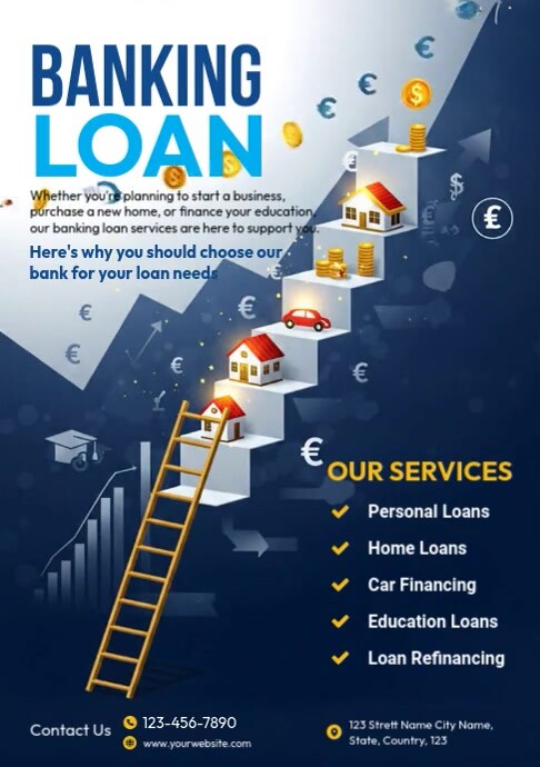 Banking Loan Service Template | PosterMyWall