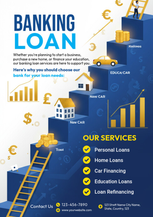 Copy of Banking Loan Services Flyer Template | PosterMyWall