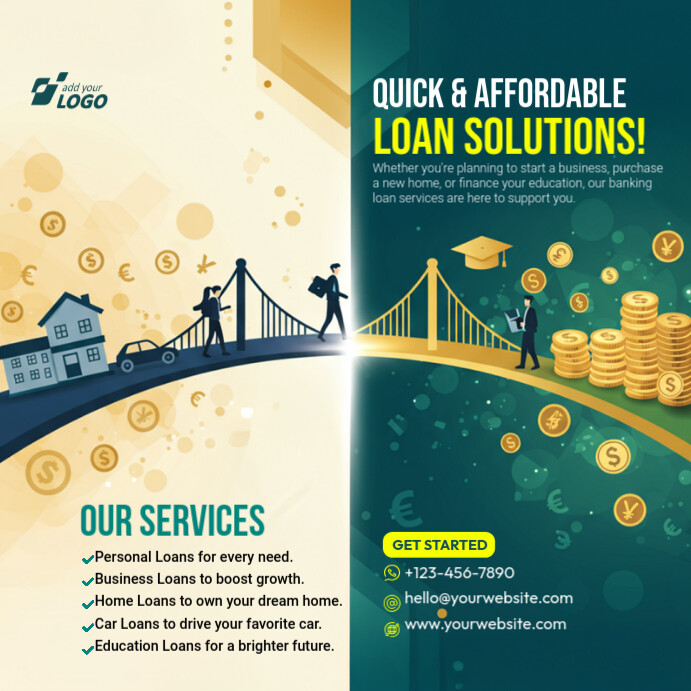 Banking Loan Services Flyer Template | PosterMyWall