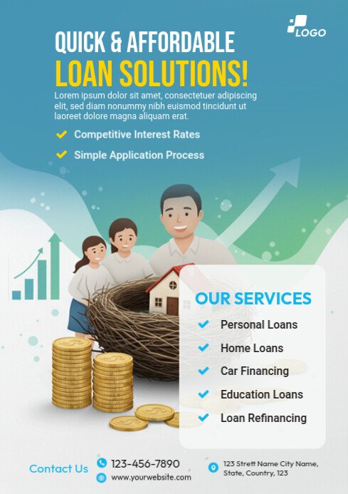 Banking Loan Services Flyer Template | PosterMyWall