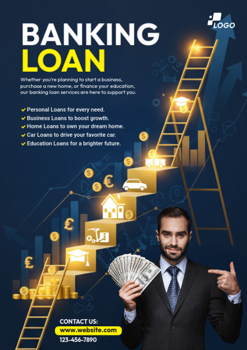 Copy of Banking Loan Services Flyer Template | PosterMyWall
