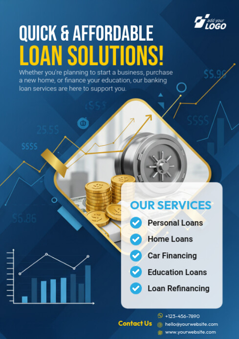 Banking Loan Services Flyer Template | PosterMyWall