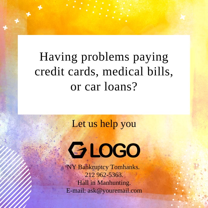 Bankruptcy Lawyer promotion instagram Template | PosterMyWall