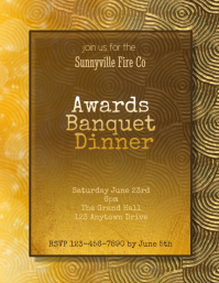 firefighters banquet awards dinner flyer Template | PosterMyWall