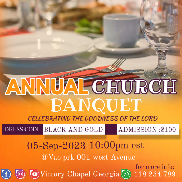 Copy of BANQUET Design flyer | PosterMyWall