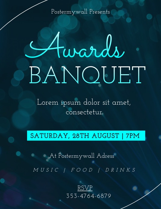 Banquet Template | PosterMyWall