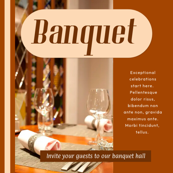 Banquet Template | PosterMyWall
