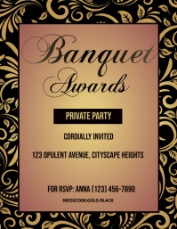 FLORAL BANQUET INVITATION FLYER Template | PosterMyWall