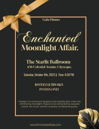 FLORAL BANQUET INVITATION FLYER Template | PosterMyWall