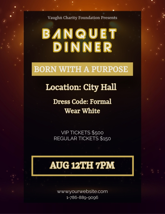 Banquet Dinner Template | PosterMyWall