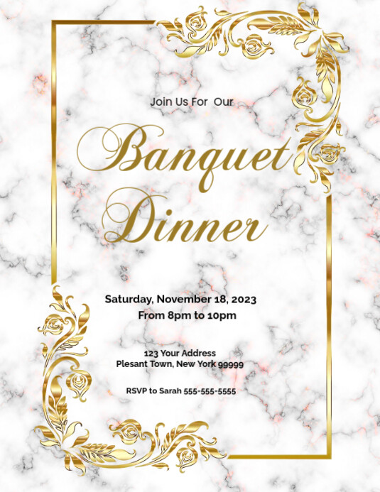 Banquet Dinner Template | PosterMyWall