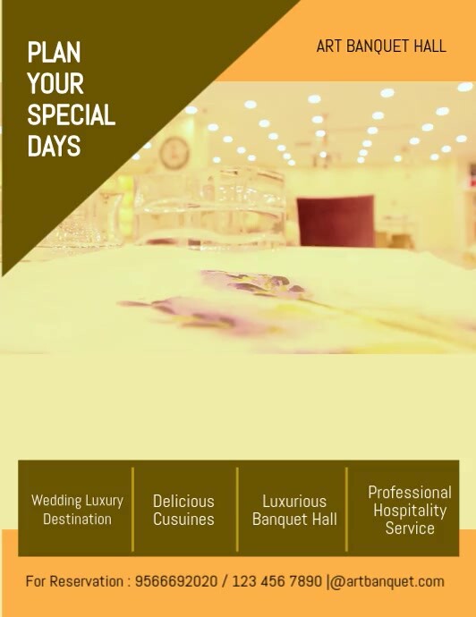banquet flyer design Template | PosterMyWall